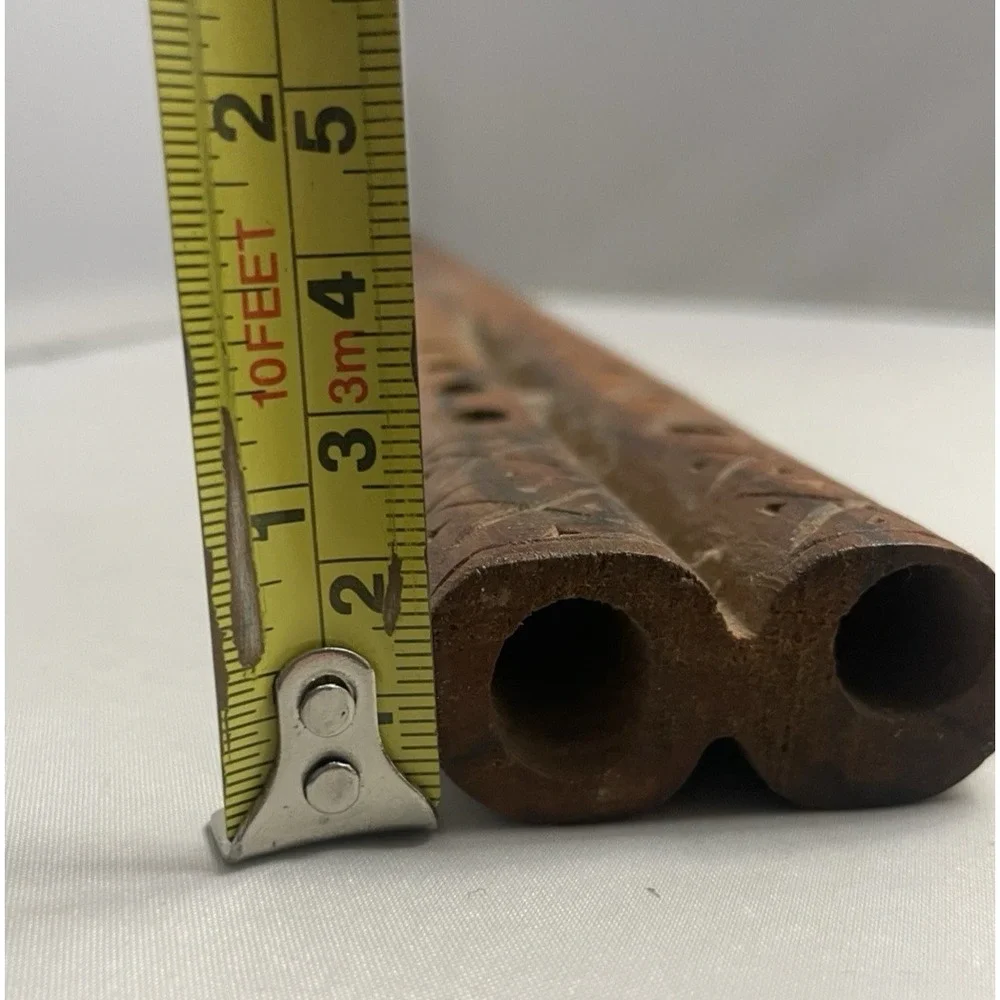 Balkan | Accents | Wooden Kaval Balkan Double Flute Hand Carved Wood ...
